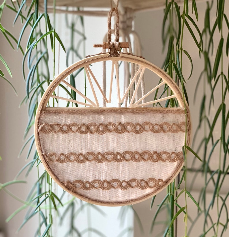 Hand Painted Wall Hanging Hoop - Leona Creo