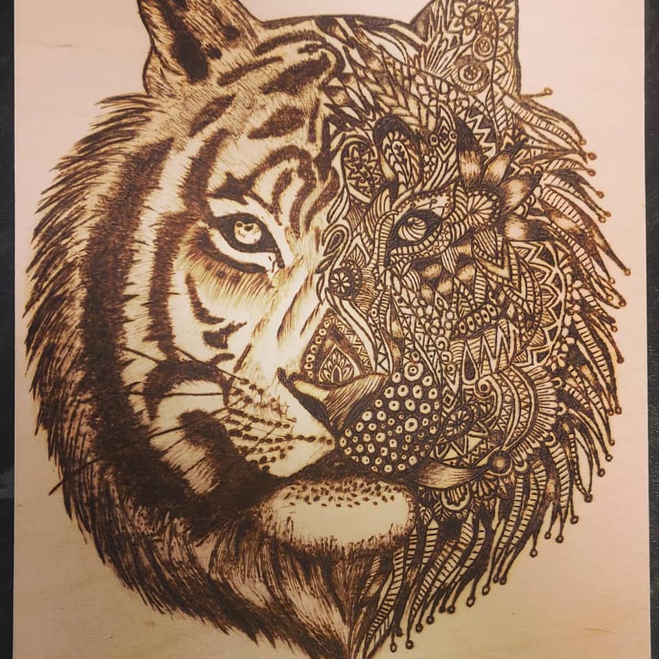 Pyrography Artwork - Leona Creo